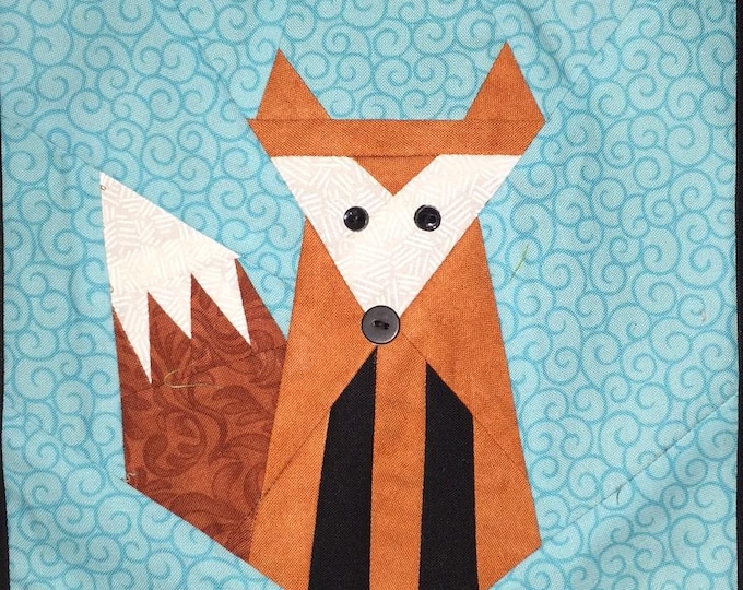 Red Fox Paper-piecing Quilt Pattern, PDF - Etsy Canada