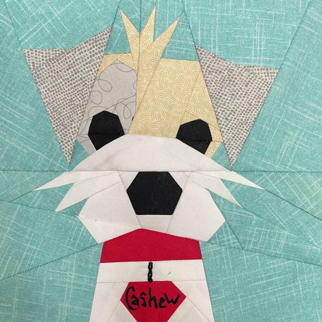 Jack Russell Terrier Quilt Pattern: 'cashew' Dog Design (PDF Download ...