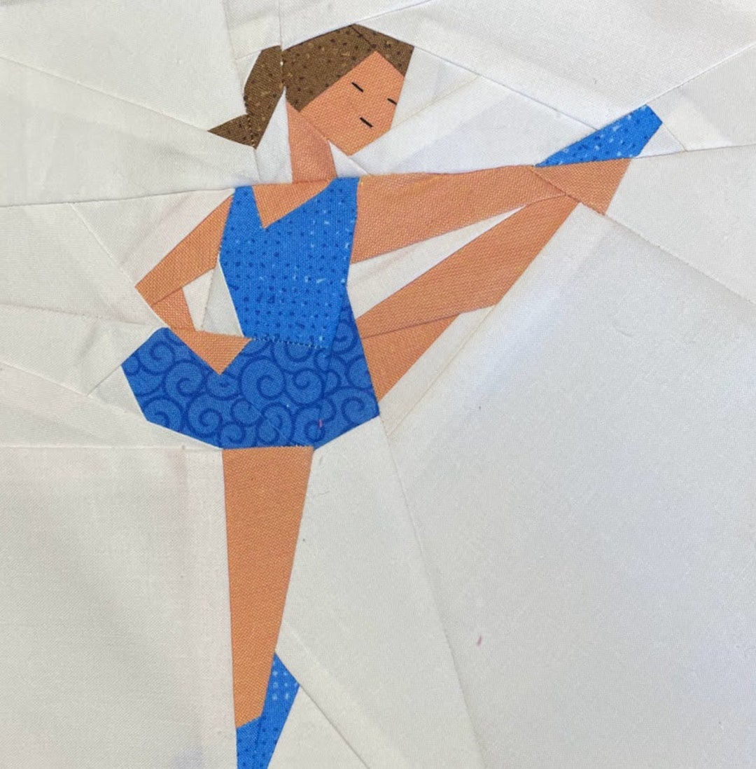Ballerina Paper Pieced Quilt Block Pattern (PDF) - Etsy