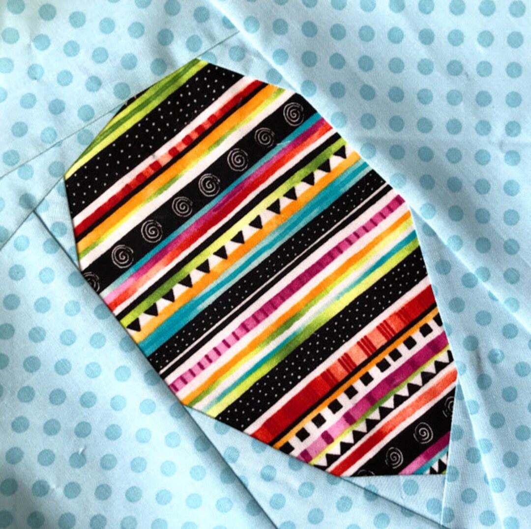 Easter Egg Paper Pieced Block Pattern in PDF - Etsy