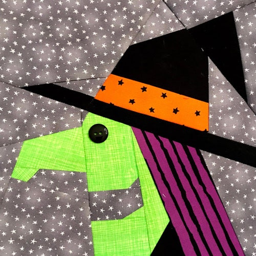 Witchy Poo Pillow Paper Pieced Pattern in PDF - Etsy