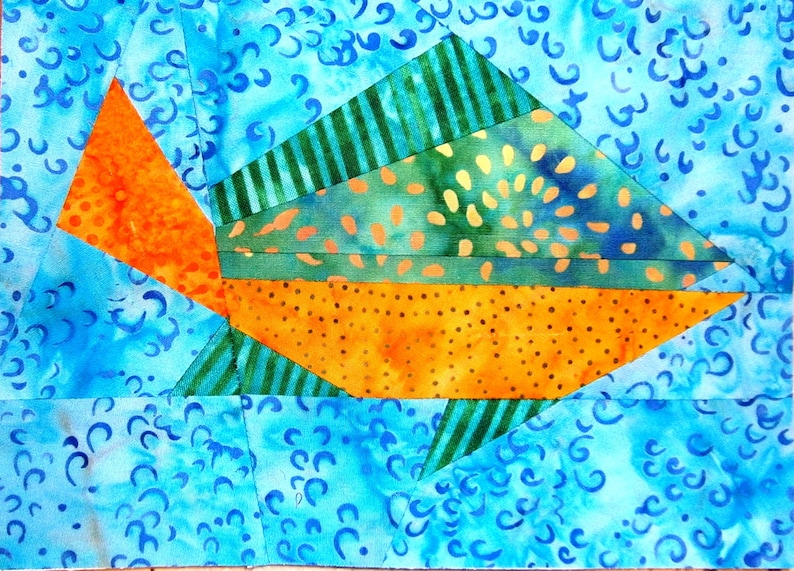 GOIN' FISHIN' Paper Pieced Table Runner and Potholder Pattern in PDF - Etsy