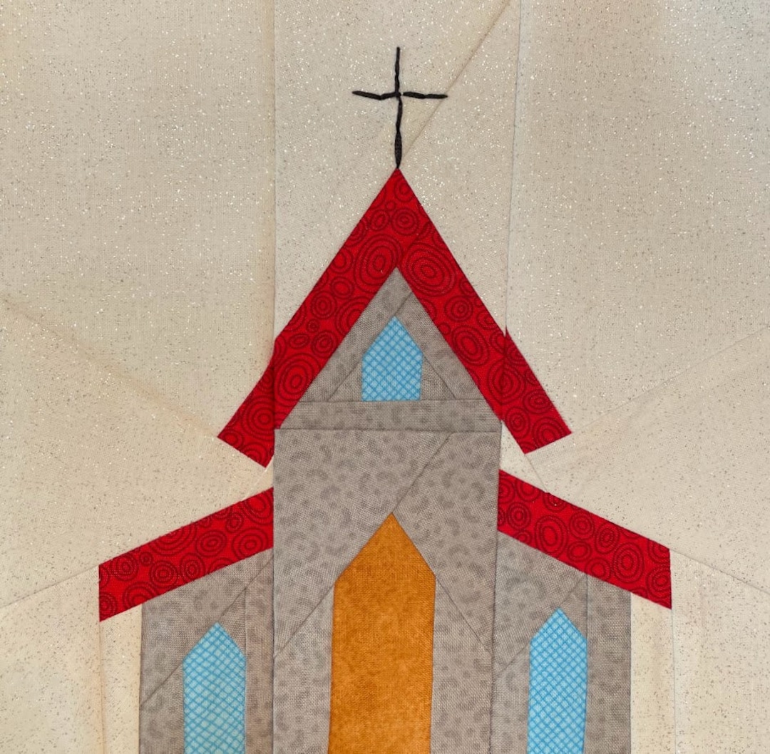 Church Quilt Block Pattern: Paper Piecing (PDF Pattern) - Etsy