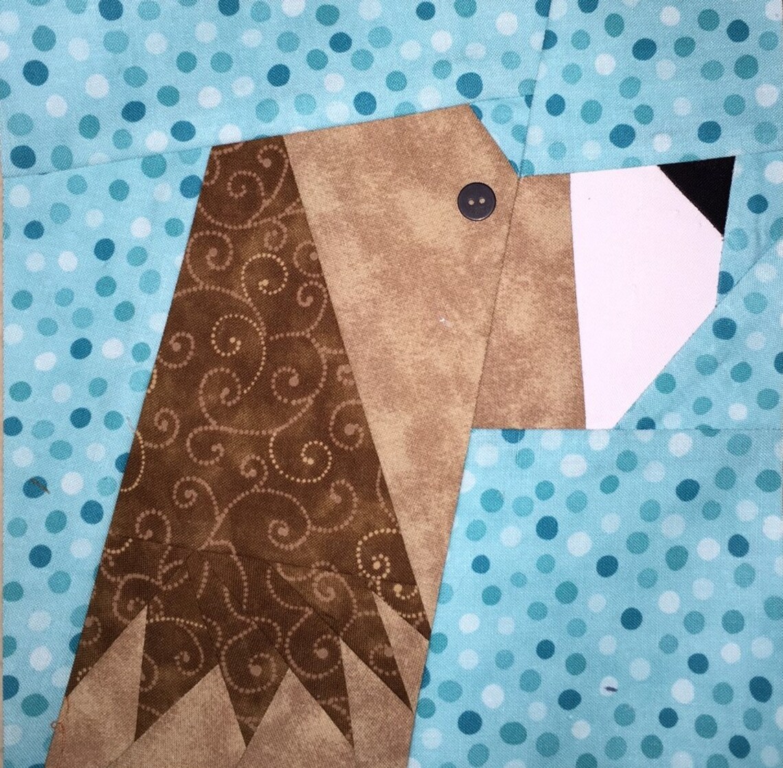 Spaniel Paper Pieced Block Pattern - Etsy