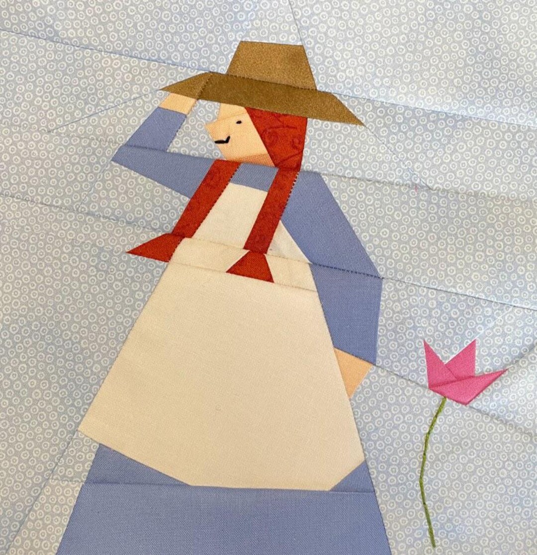 ANNE GIRL #6 Paper Pieced Block Pattern in Pdf, Instant Download, Anne ...