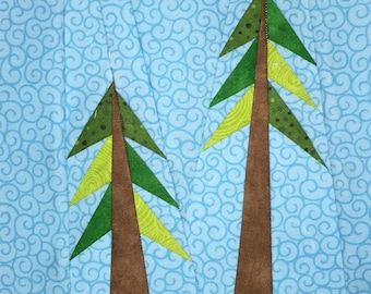 TREES Paper Pieced Block Pattern in PDF - Etsy