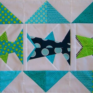 One Fish Paper Pieced Quilt Pattern in PDF - Etsy