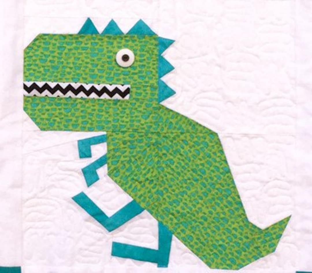 T-rex Paper Pieced Blocks - Etsy