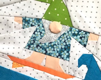 Peepers Paper Pieced Block Pattern in PDF - Etsy