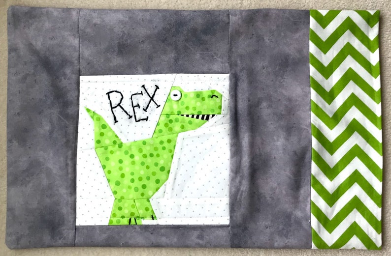 LIL' T-REX Paper Pieced Block Pattern in PDF | Etsy