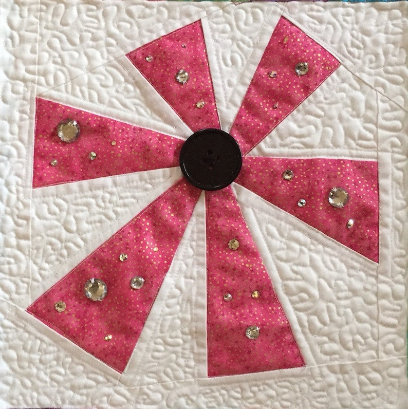 Flower Frenzy Paper Pieced Quilt Pattern in PDF | Etsy