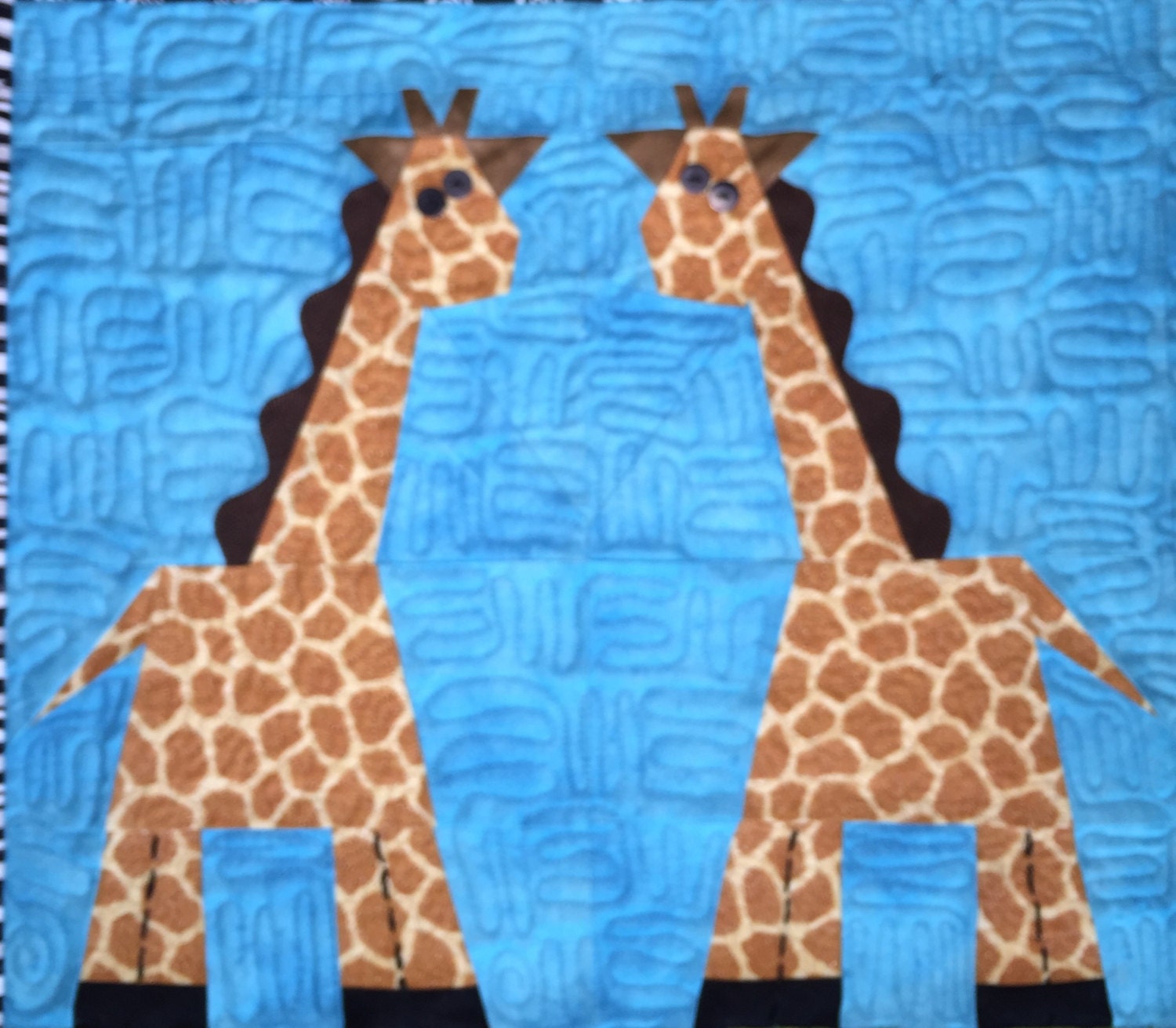 Giraffe Quilt Paper Pieced Pattern in PDF - Etsy