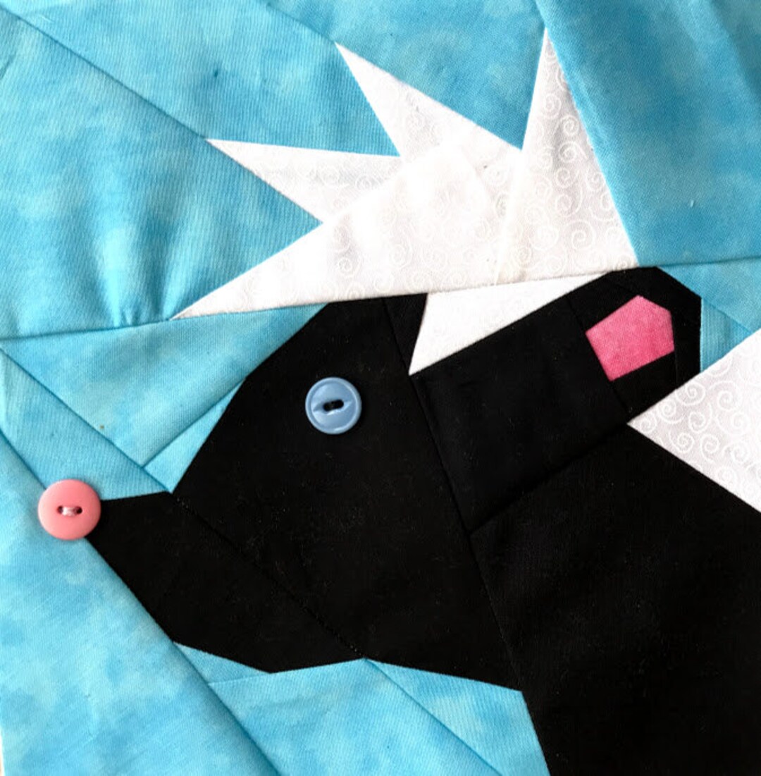 SKUNK Paper Pieced Block Pattern in PDF - Etsy