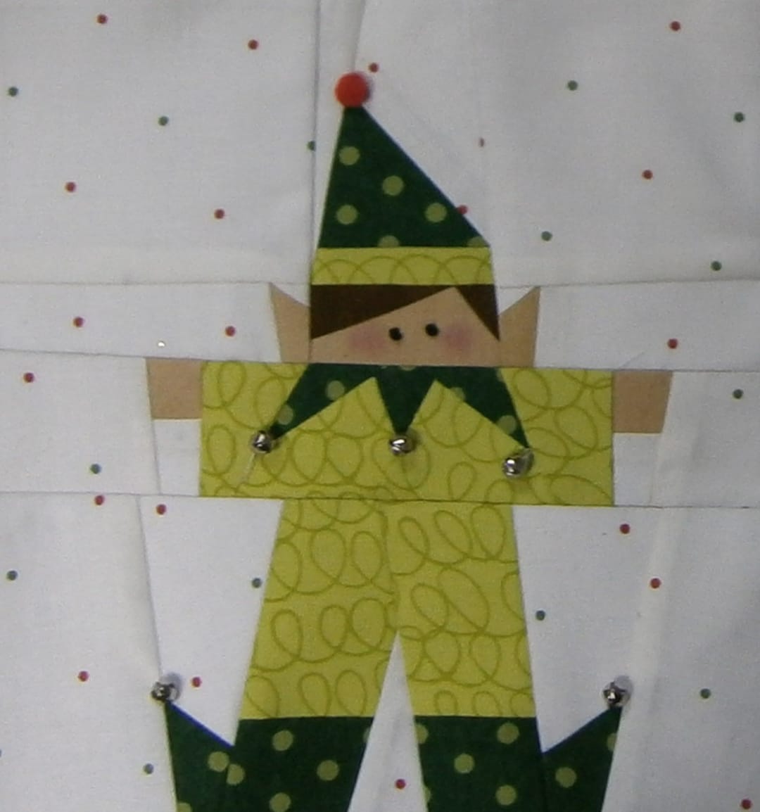 Paper Pieced Elf Block - Etsy