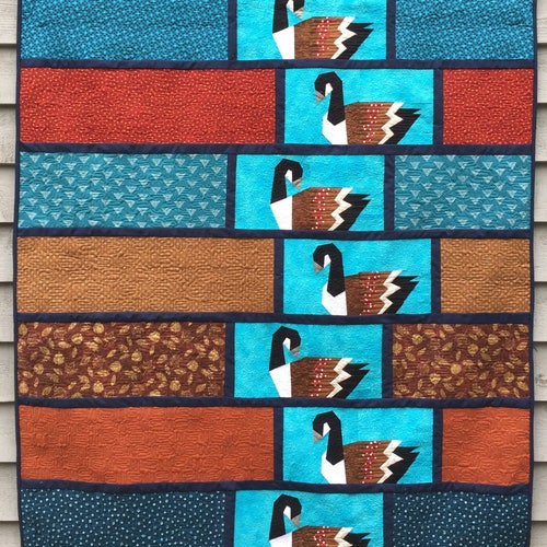 Duck Duck Goose Quilt/ Table Runner Paper Pieced Pattern in - Etsy