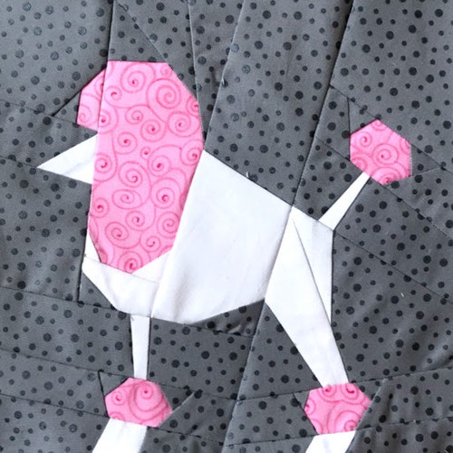 Poodle Paper Pieced Block Pattern in PDF - Etsy