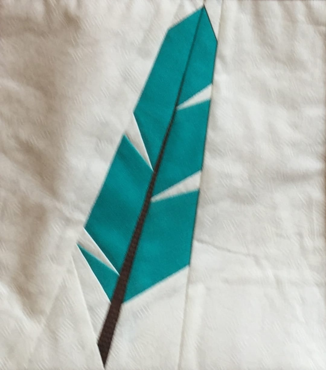 Paper Pieced Feather Block Pattern, Instant Download, Quilt Block, Made ...