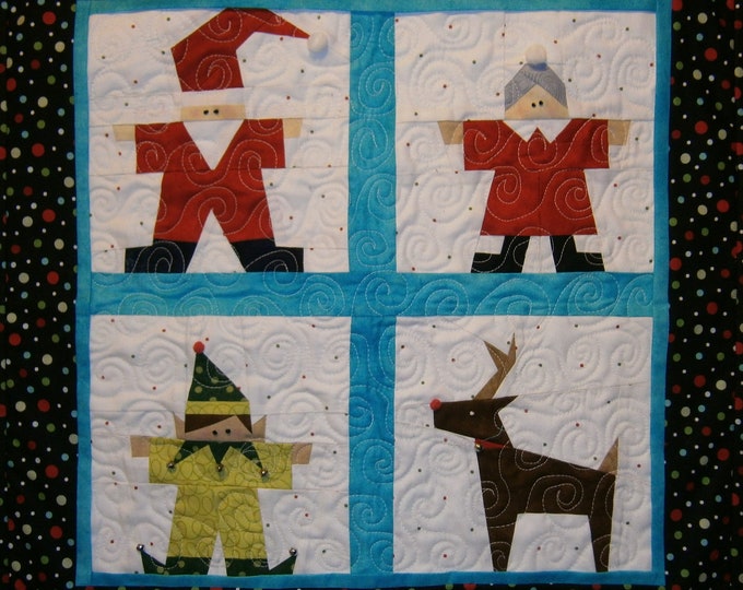 Santa and His Gang Paper Pieced Pattern in PDF - Etsy