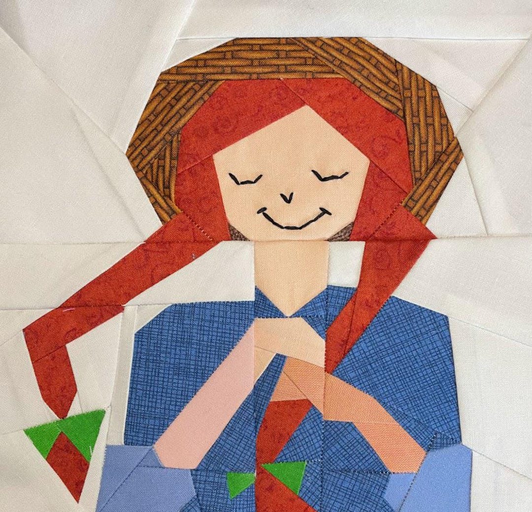 ANNE GIRL #2 Paper Pieced Block Pattern in Pdf, Instant Download, Anne ...