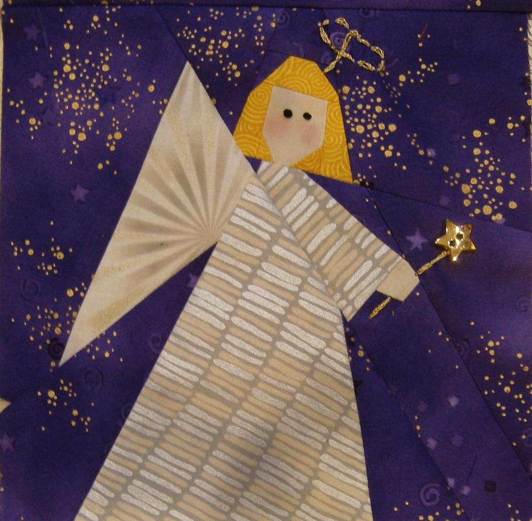 Paper Pieced Angel Block Pattern in PDF - Etsy