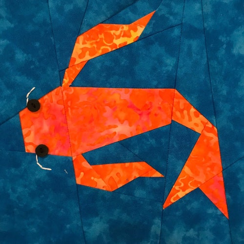 BABY SHARK Paper Pieced Block Pattern in PDF - Etsy