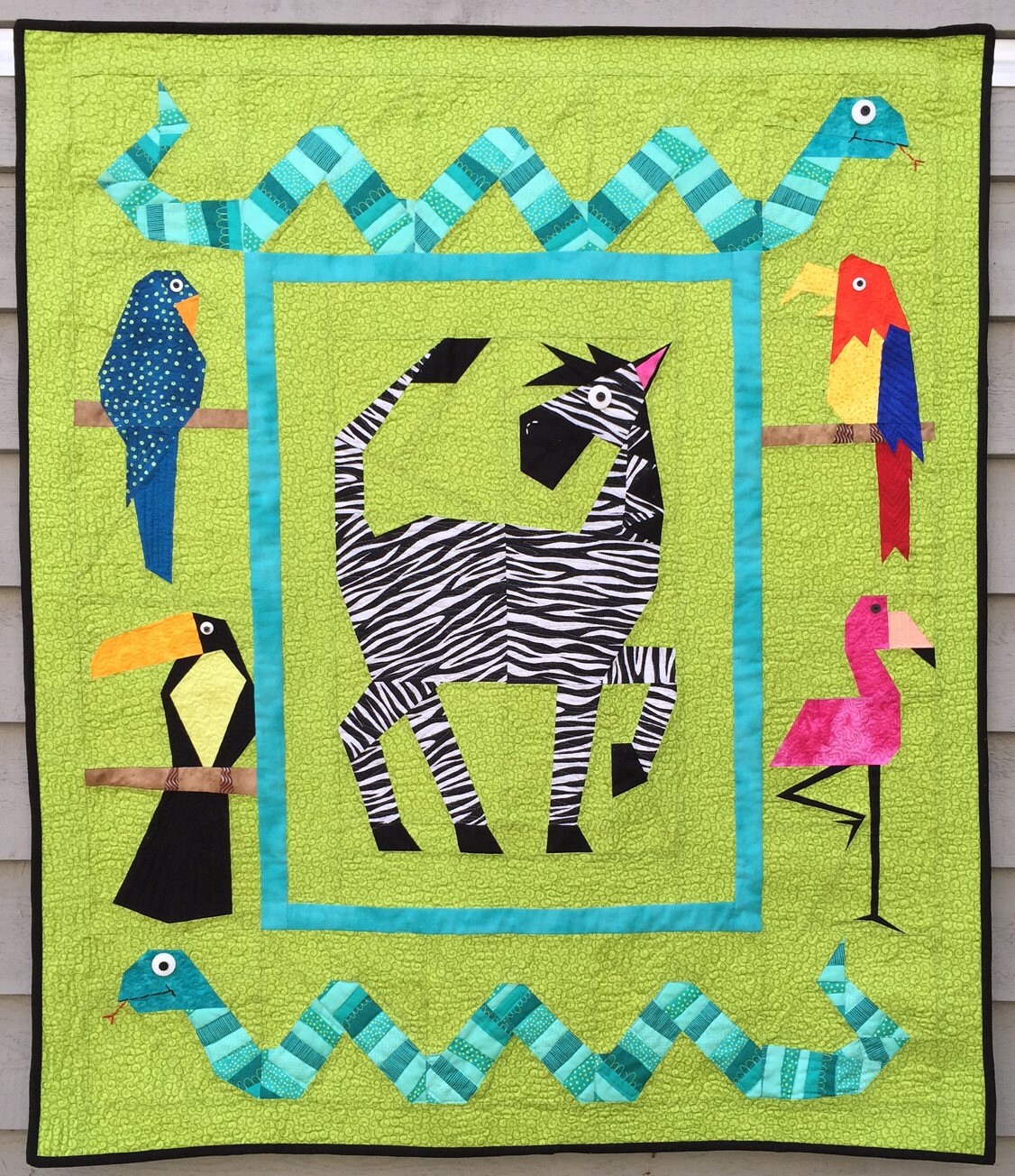 Paper Pieced Silly Safari Quilt Pattern in PDF | Etsy