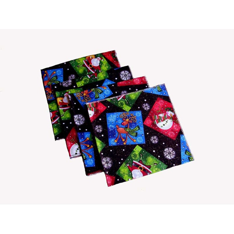 Black Santa Napkin - Etsy