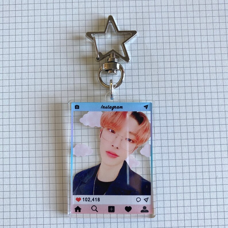 ATEEZ Instagram Keychain KPOP keychain kpop merch ateez | Etsy
