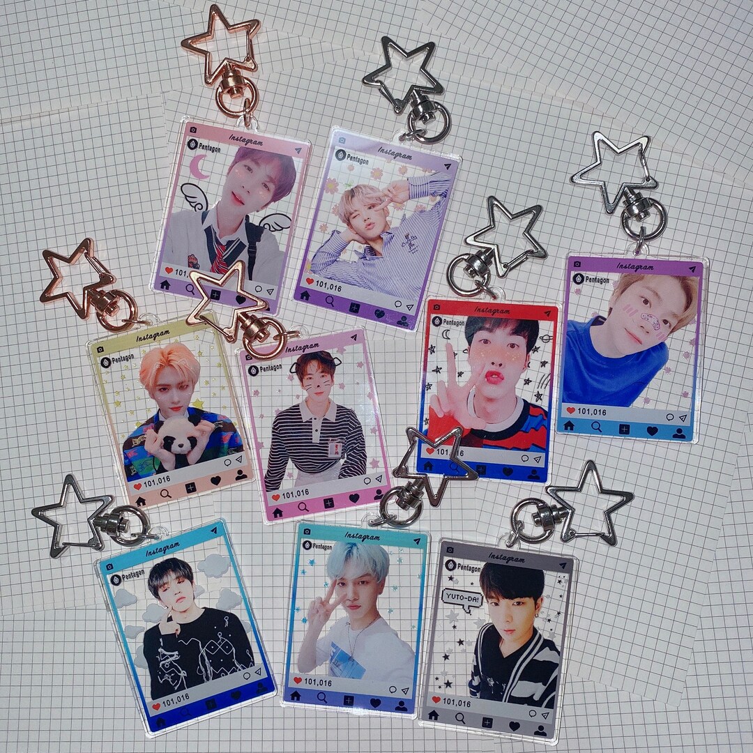 Pentagon Instagram Keychain KPOP Keychain Kpop Merch Ptg Keychain Ptg ...