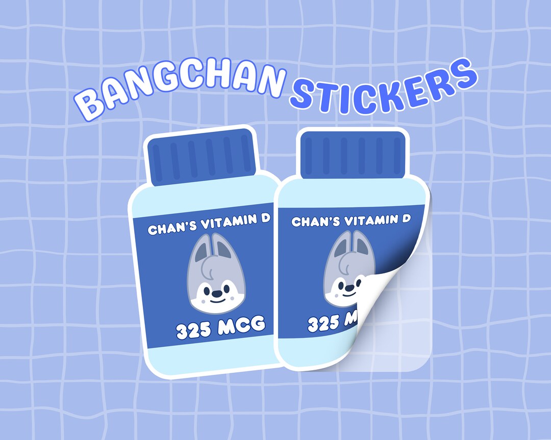 Bang Chan Vitamin D Sticker | Stray Kids Sticker, Skz Sticker, Bang ...