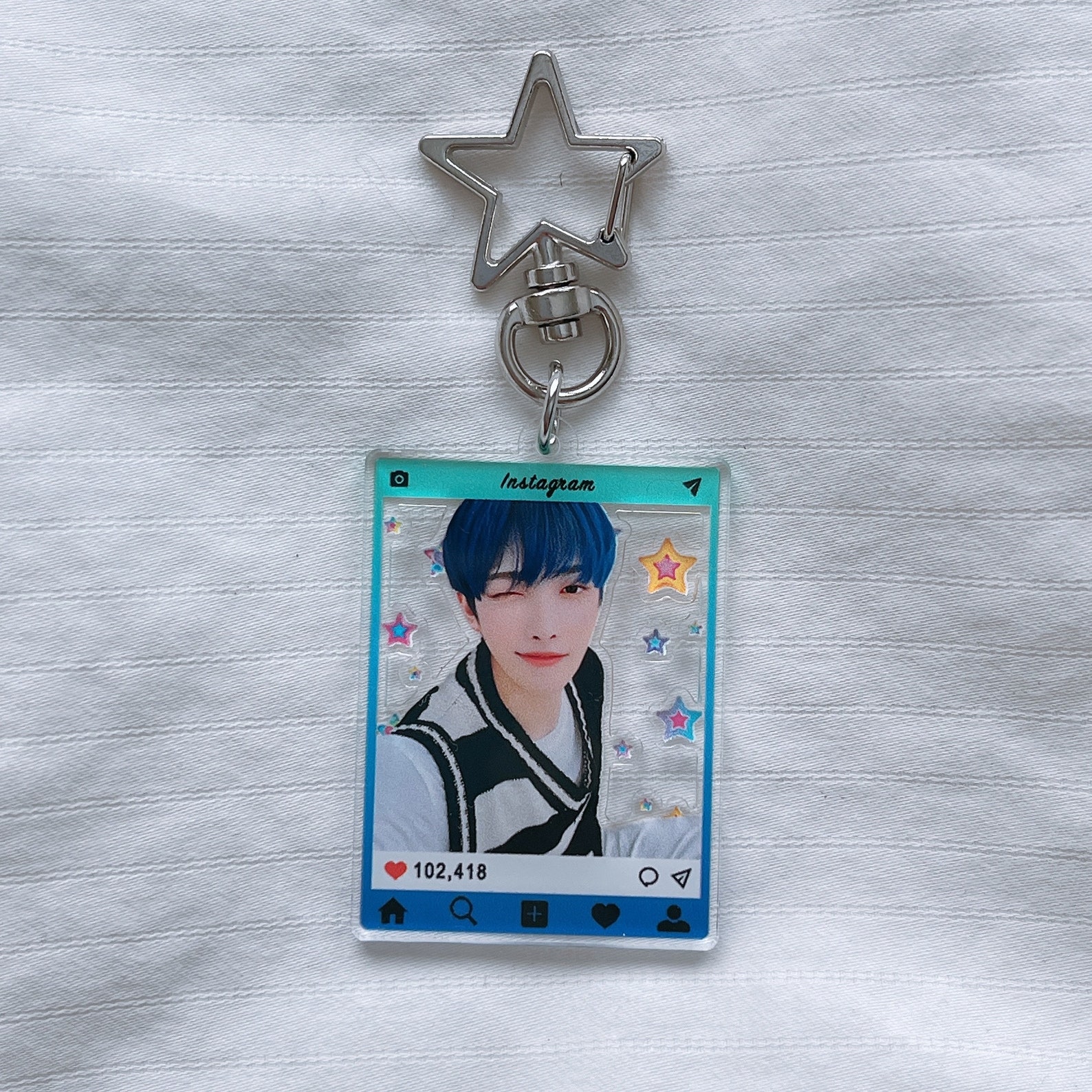 ATEEZ Instagram Keychain KPOP Keychain Kpop Merch Ateez | Etsy