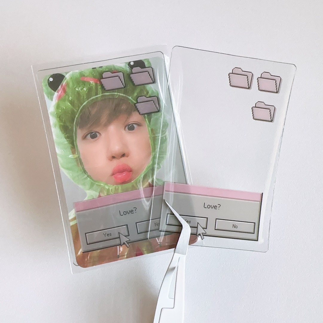 KPOP Photocard Frame | Kpop Photocard, Clear Photocard, Photocard ...