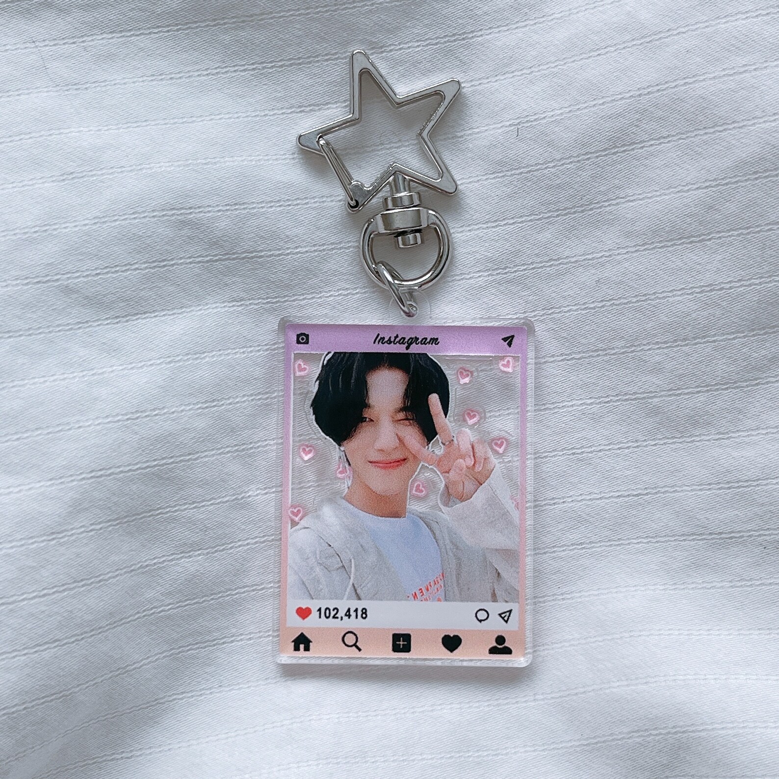 ATEEZ Instagram Keychain KPOP Keychain Kpop Merch Ateez | Etsy