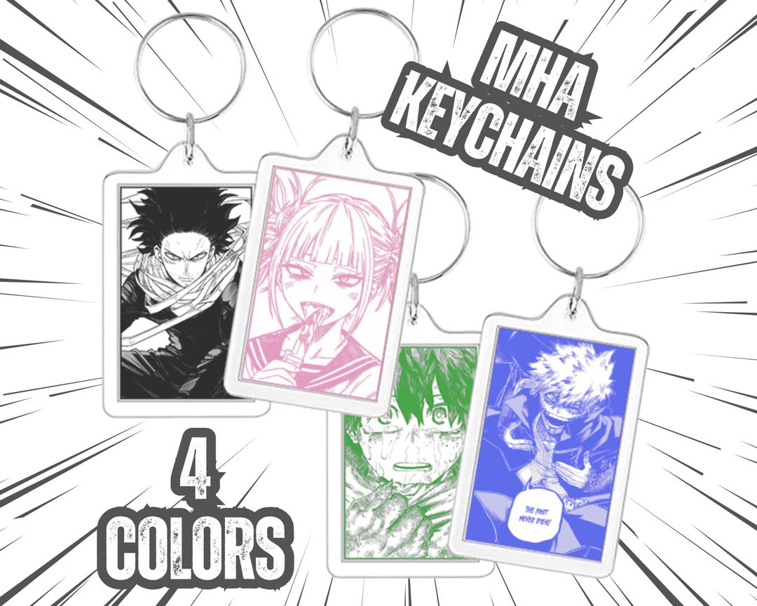 My Hero Academia Manga Keychain | Anime Keychain, Manga Keychain, My ...
