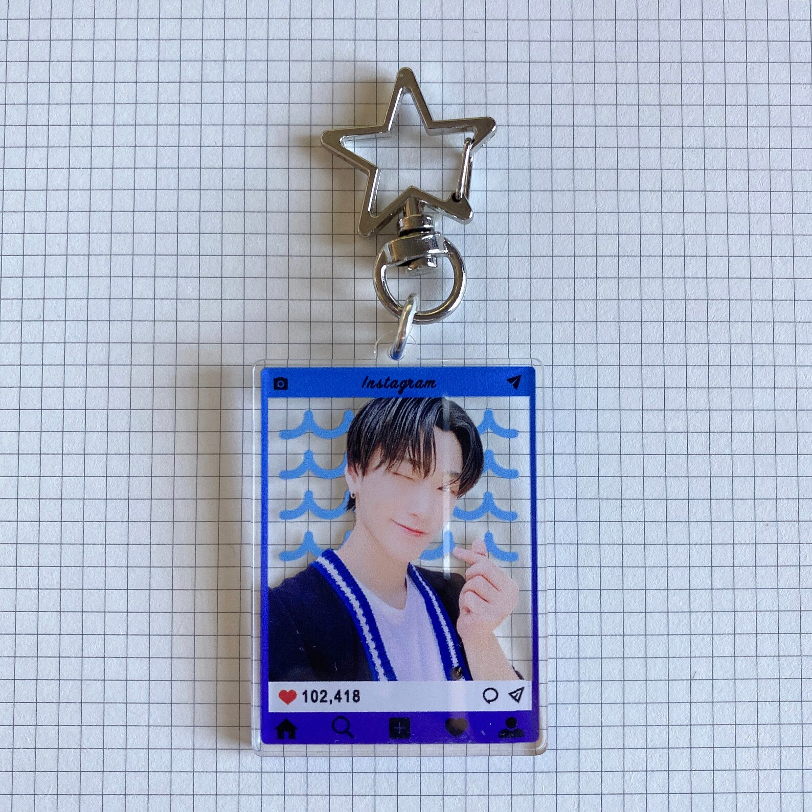 ATEEZ Instagram Keychain KPOP Keychain Kpop Merch Ateez - Etsy