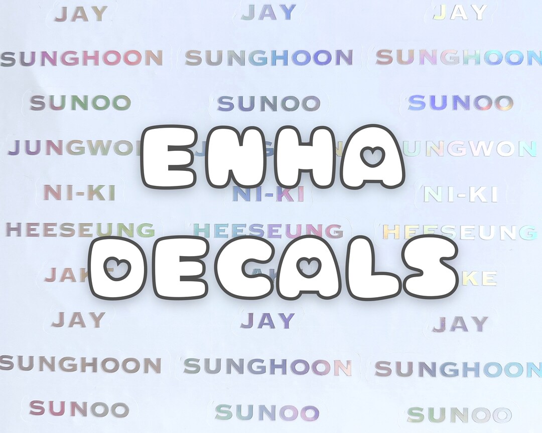 ENHA Decals | Enha, Enha Decal, Enha Sticker, Enha Name Decal ...