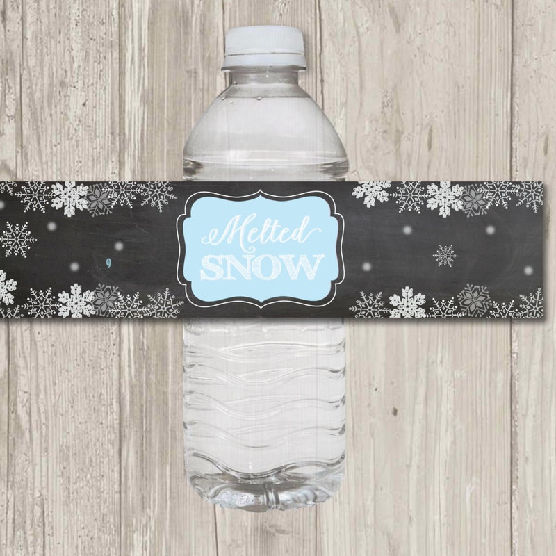 Melted Snowman Label - Etsy