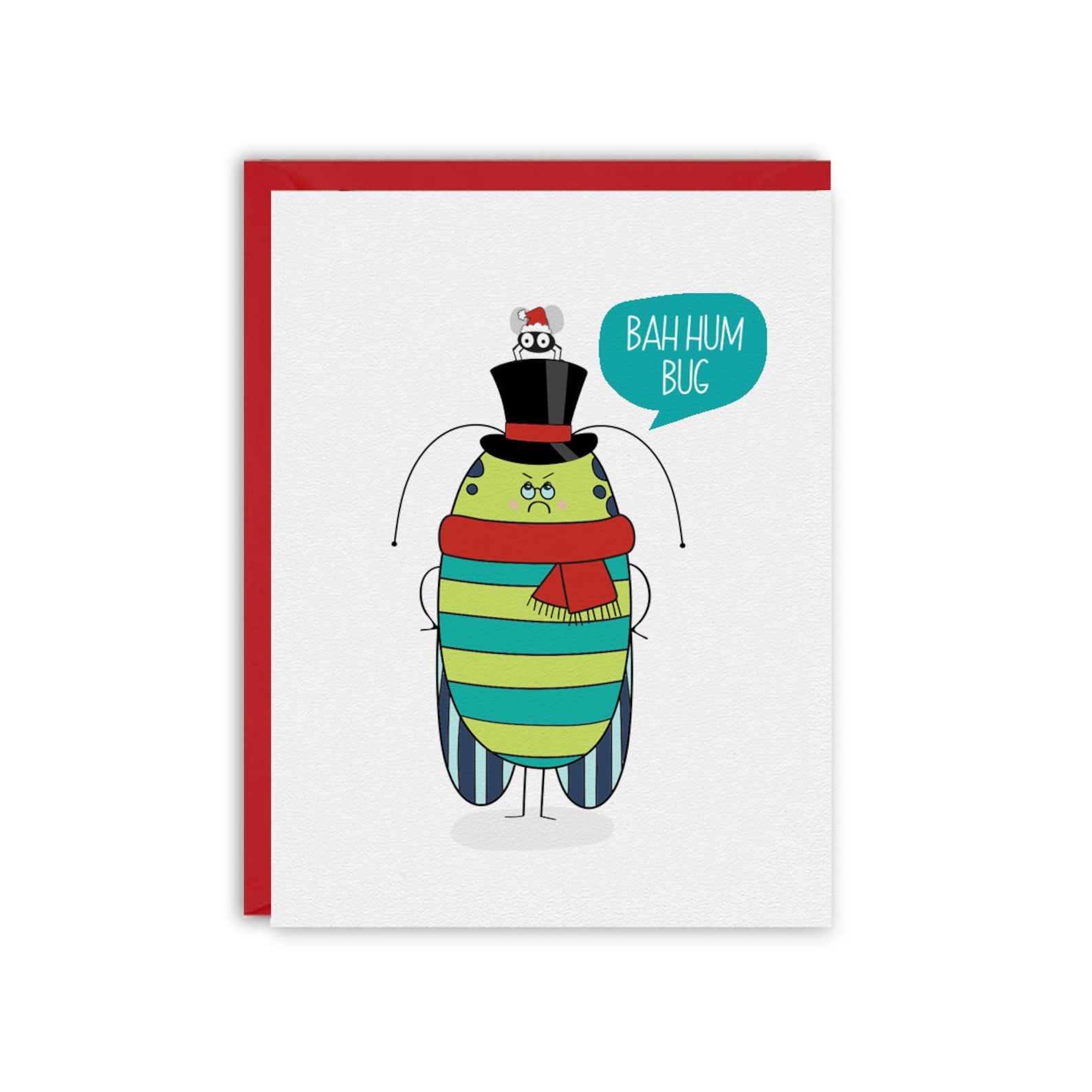 Bah Hum BUG, Holiday Greeting Card, Funny Greeting Card - Etsy