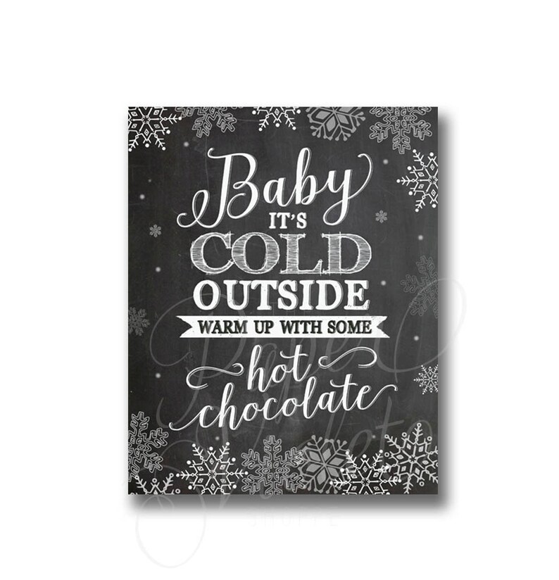 Digital File Baby It's Cold Outside Warm up With Some - Etsy