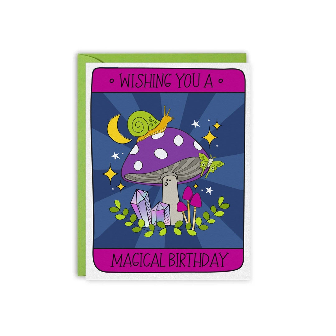 Magical Birthday Card, Wishing You a Magical Birthday, Birthday Card - Etsy