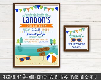 Lake Party Invitations | Etsy