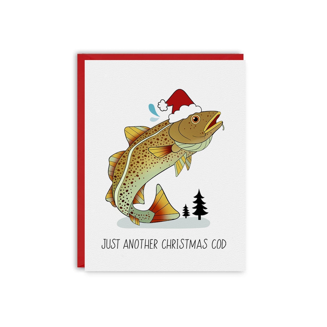 Christmas COD Greeting Card, Christmas Card, Funny Greeting Card - Etsy