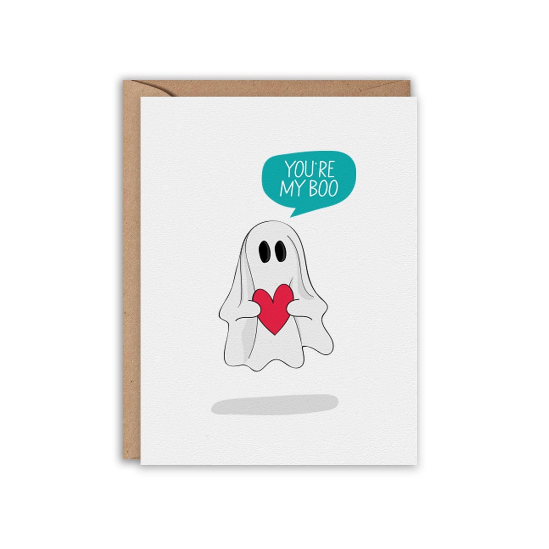 You're My BOO, Funny Greeting Card - Etsy