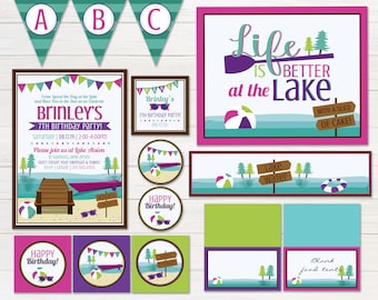 Lake Party Invitations - Etsy
