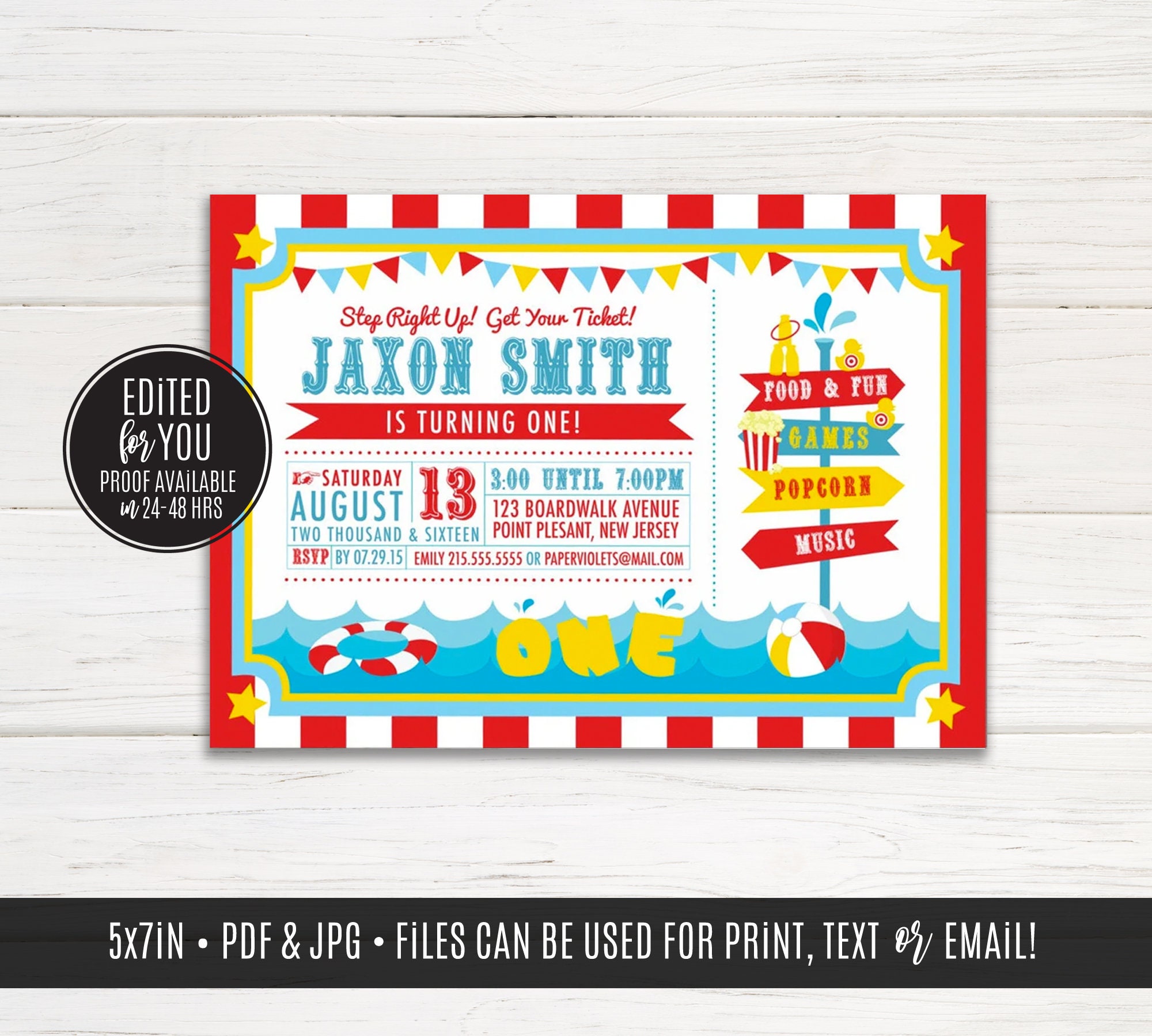 Carnival Themed Party Pool