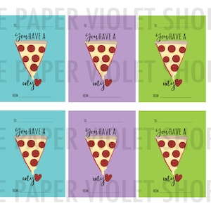 You Have a "pizza" My Heart School Valentines, Pizza Card, Funny ...