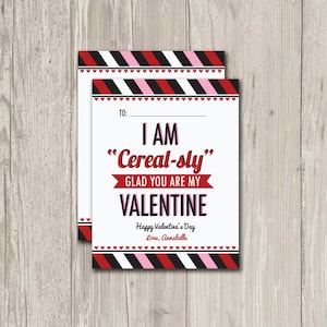 I Am "cereal-sly" Glad You Are My Valentine | School Valentine ...