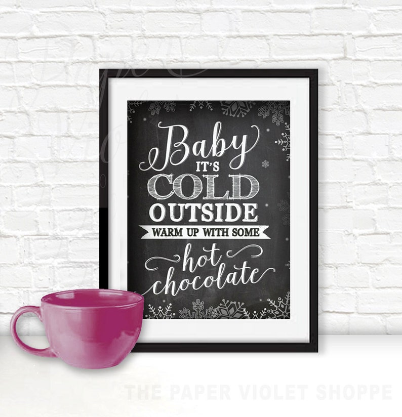 Digital File Baby It's Cold Outside warm up with some | Etsy