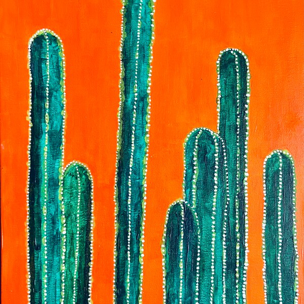Cactus Painting - Etsy