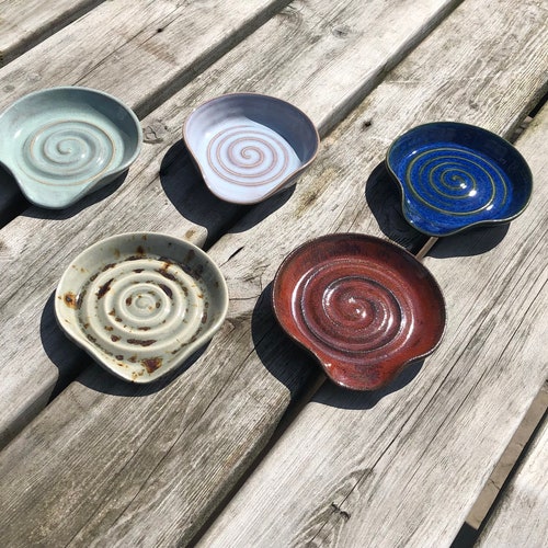 Handmade Ceramic Spoon Rests | Etsy UK